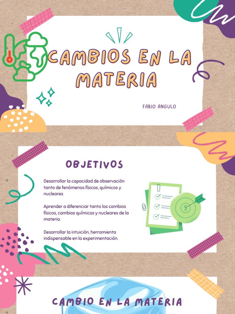 Cambio en La Materia | PDF
