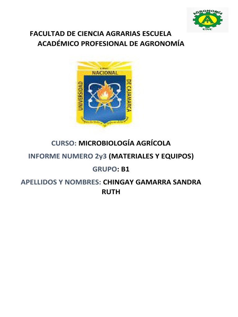 Imforme 1 Microbiologia | PDF | Laboratorios | Microbiología