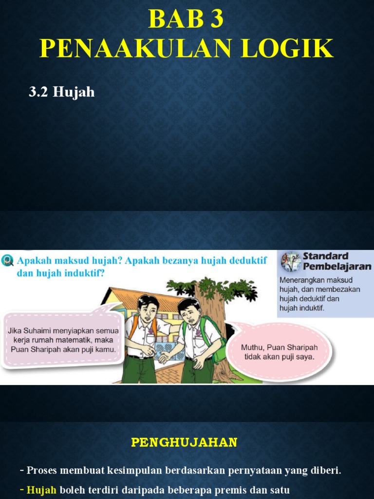 Matematik KSSM Bab 3 Hujah | PDF