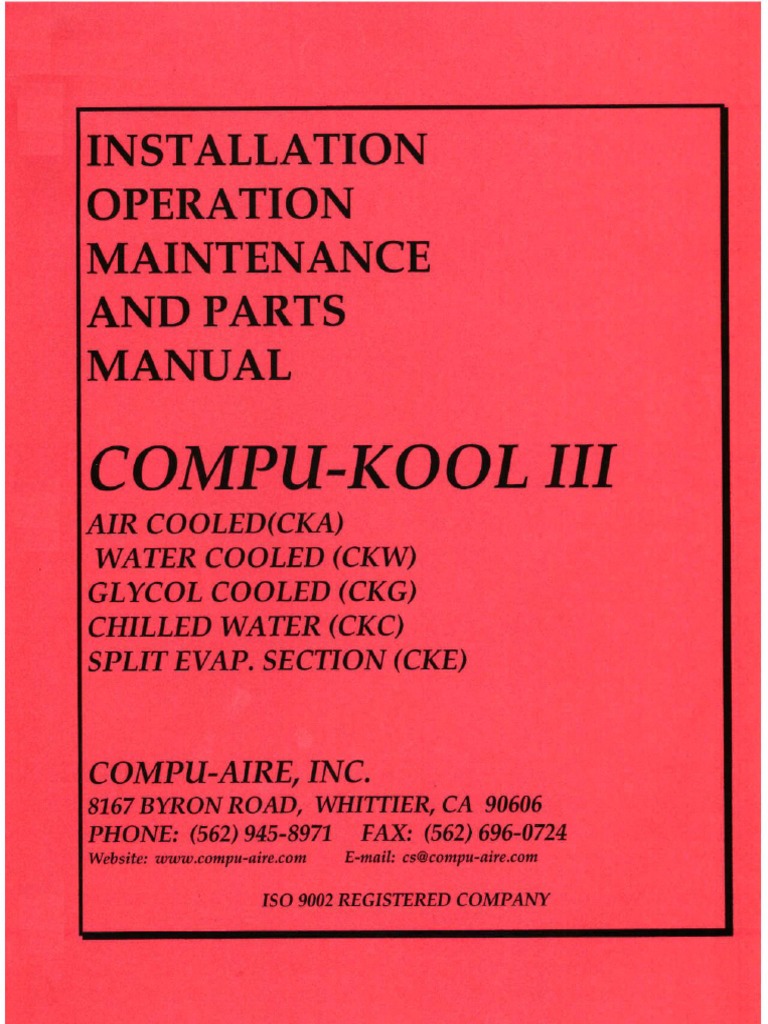 Compu Kool Manual Old | PDF