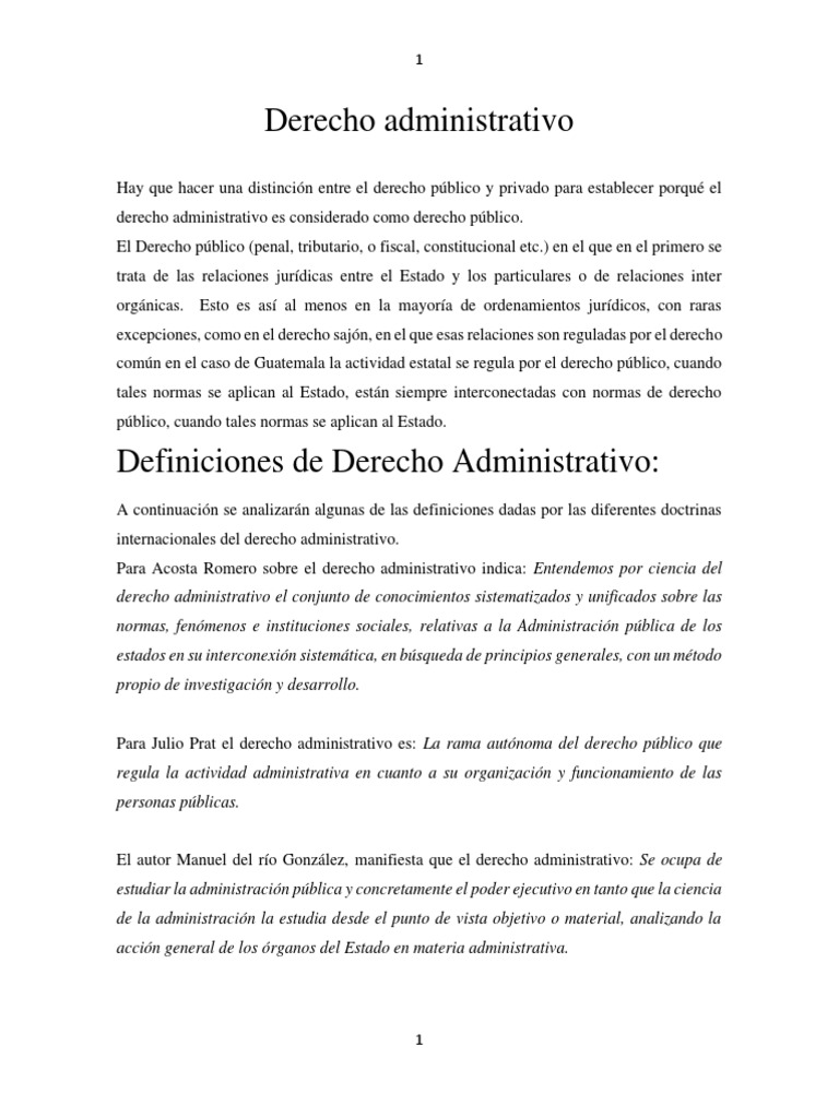 DERECHO ADMINISTRATIVO Marco Villatoro-Jose Barillas | PDF | Ley ...