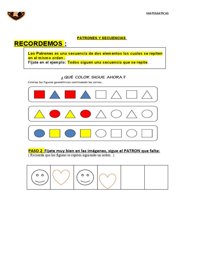 Patrones y Secuencias | PDF