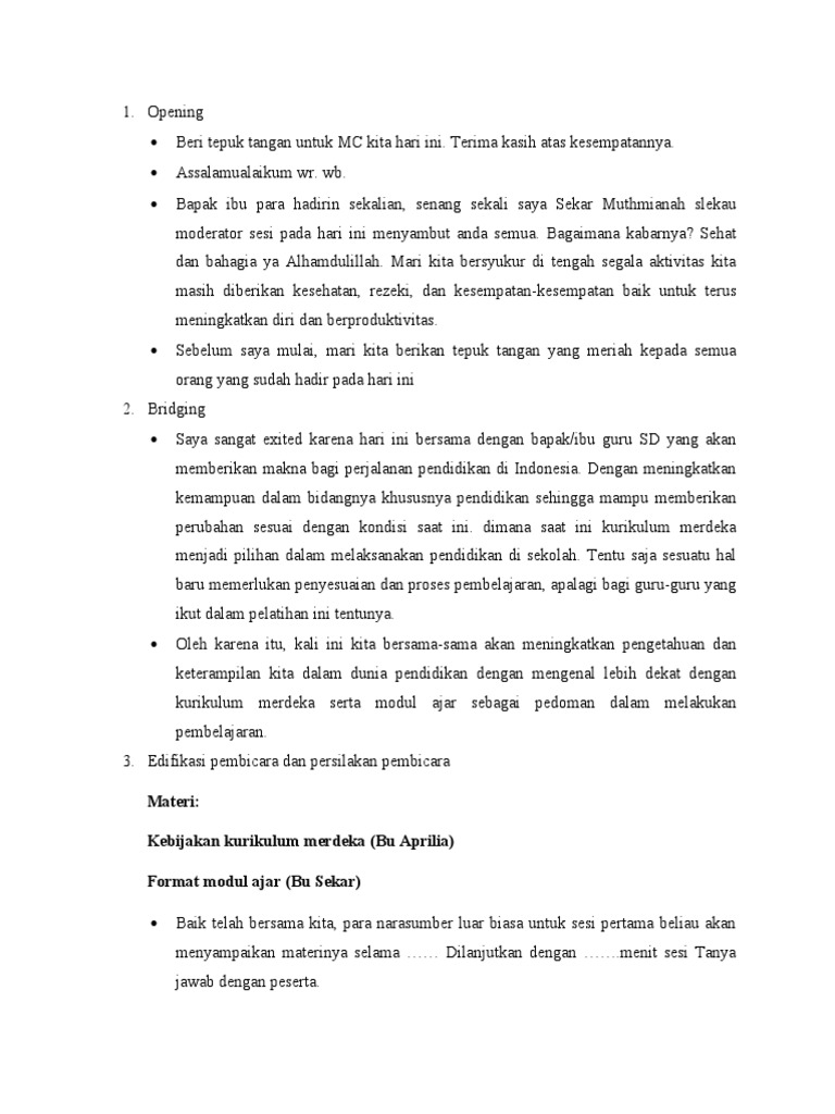 Teks Moderator | PDF | Karier & Perkembangan