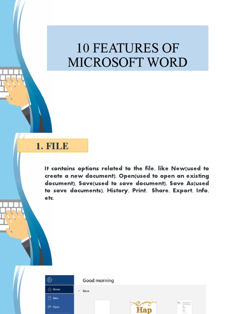 10 FEATURES OF MS WORD | PDF