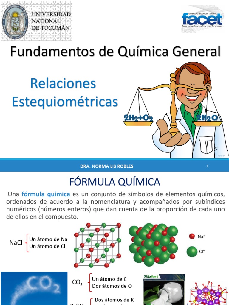 2023-Fórmula Química-Estequiometría | PDF
