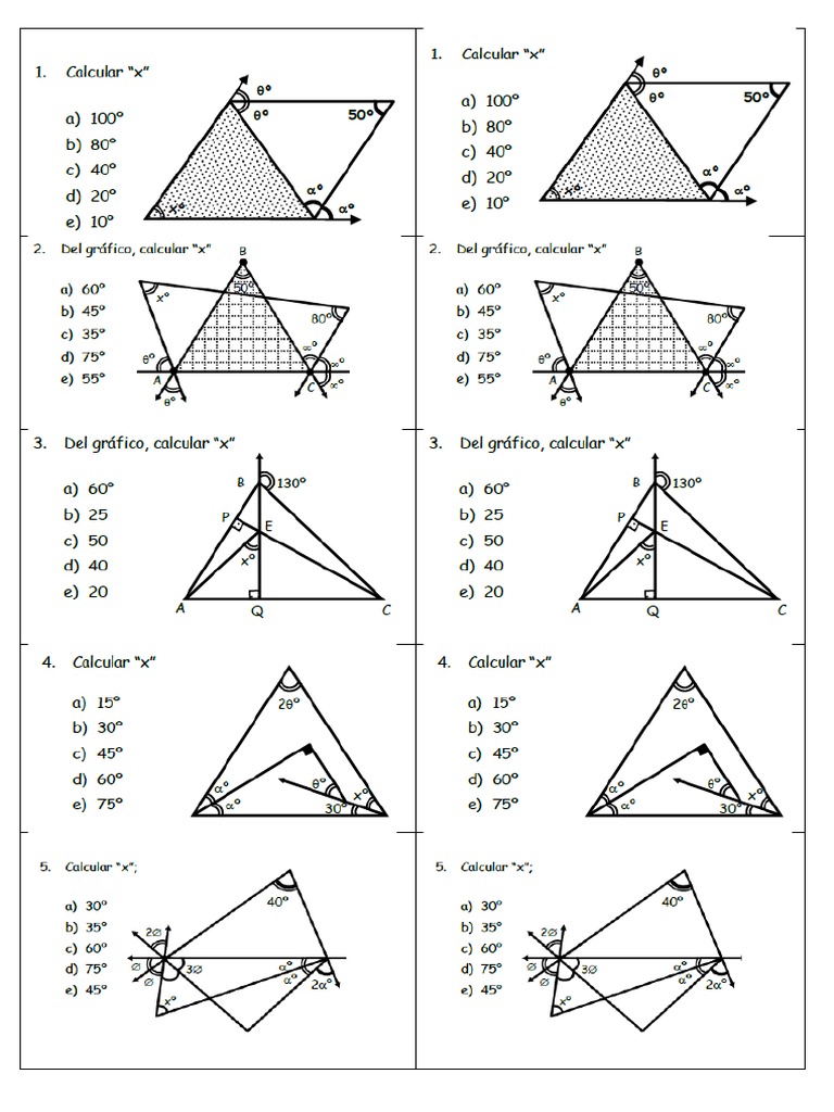 Lineas Notables y Propiedades de Triangulos | PDF