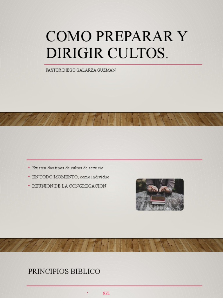 Como Preparar y Dirigir Cultos | PDF | Oración | eucaristía