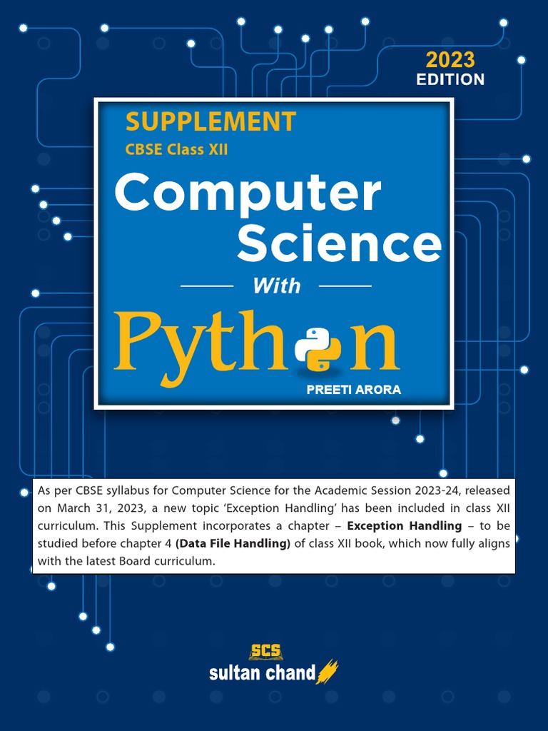 Supplement (CS XII) 2023-24 For Web | PDF | Parameter (Computer Programming) | Computer Program