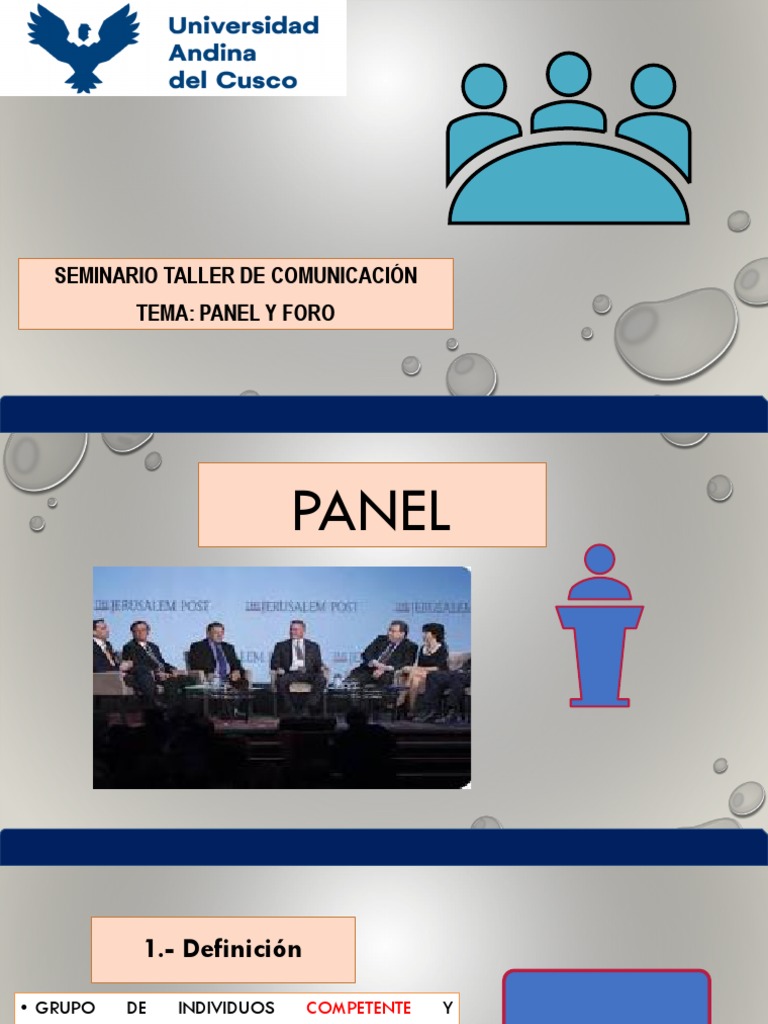 Panel y Foro | PDF | Ciencia cognitiva | Cognición