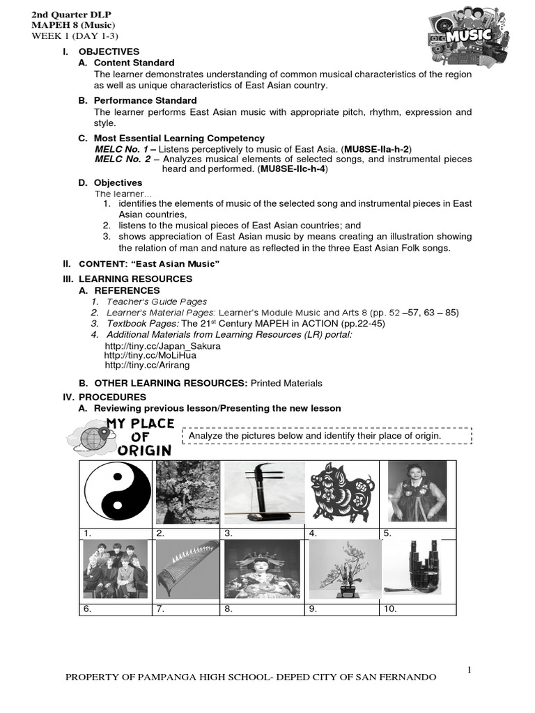 SIPacks MUSIC Grade 8 2nd Quarter | PDF