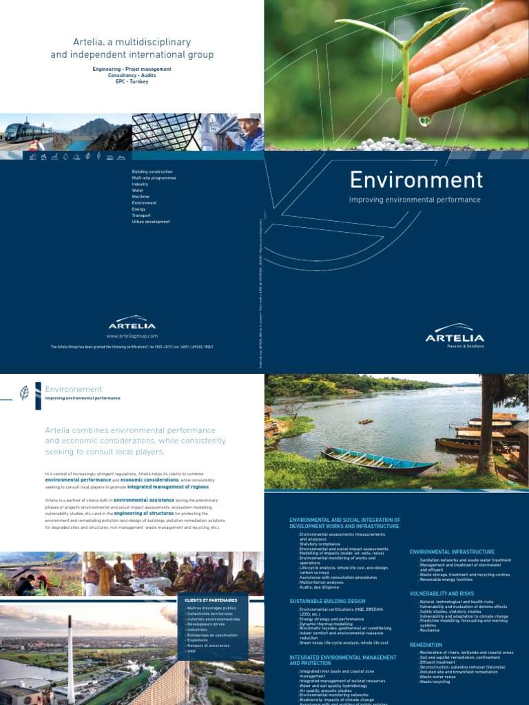 Artelia Brochure - Environment | PDF | Green Building | Infrastructure