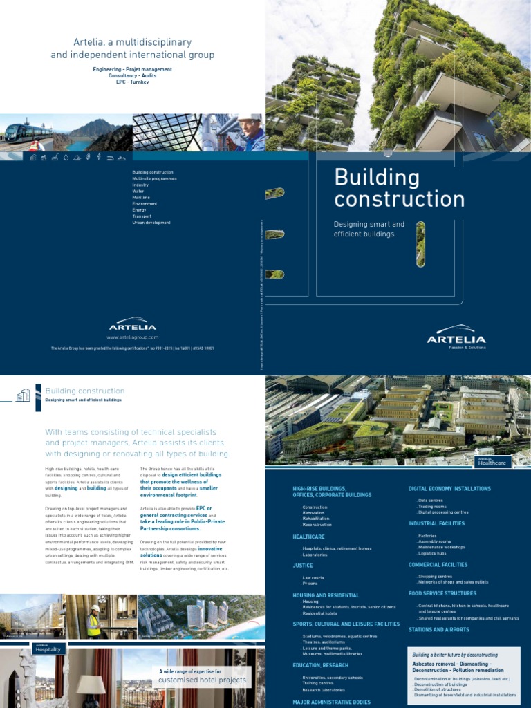 Artelia: Engineering Solutions Overview | PDF