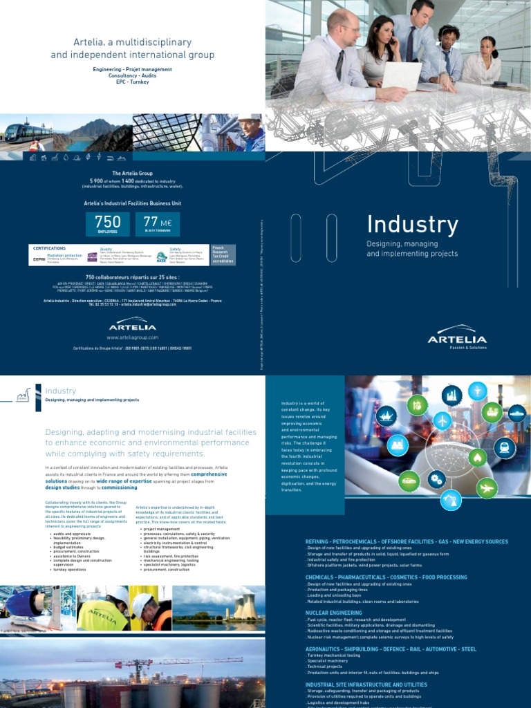 Artelia Brochure - Industry | PDF | Engineering