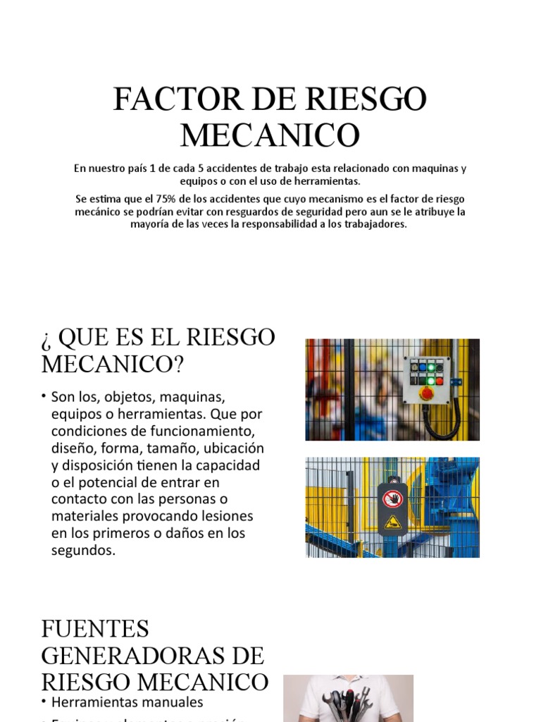 Factor de Riesgo Mecanico | PDF | Herramientas | Perforar
