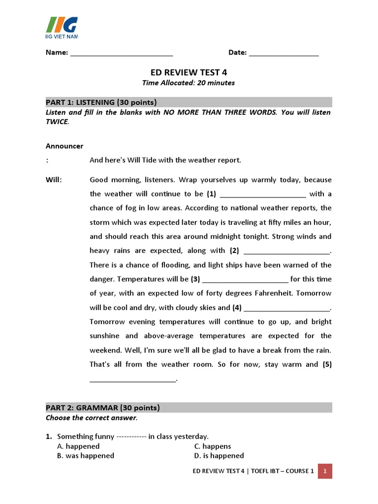 4 - ED Review Test 4 | PDF