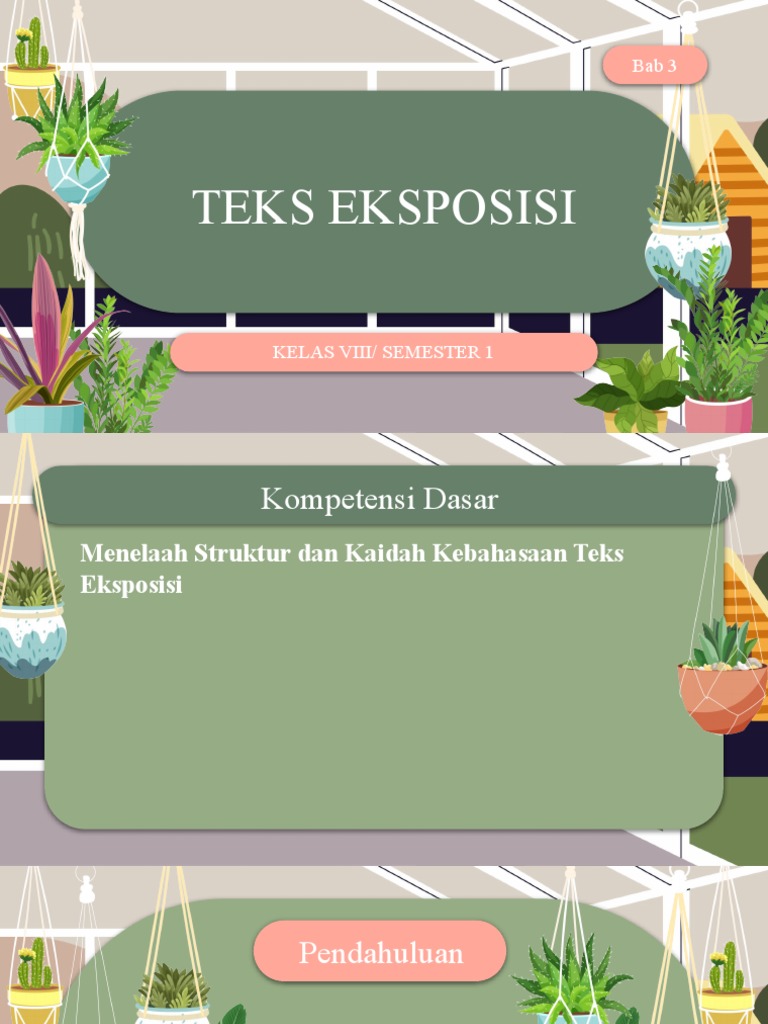 3.6 Menelaah Struktur Dan Kaidah Kebahasaan Teks Eksposisi | PDF