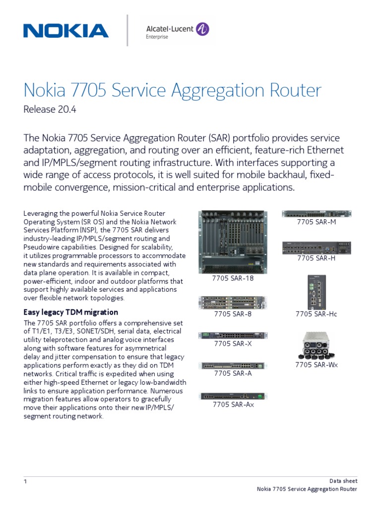 nokia-7705-sar-rel-20-4-datasheet-en (1) | PDF