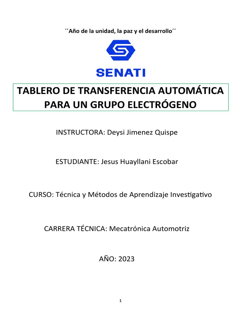 Trabajo Final Senati | PDF