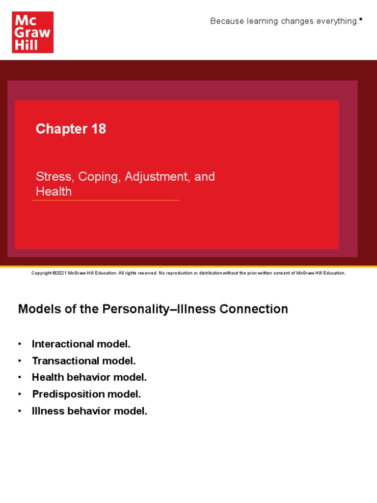 Chapter 18 Stress, Coping, Adjustment, and Health | PDF