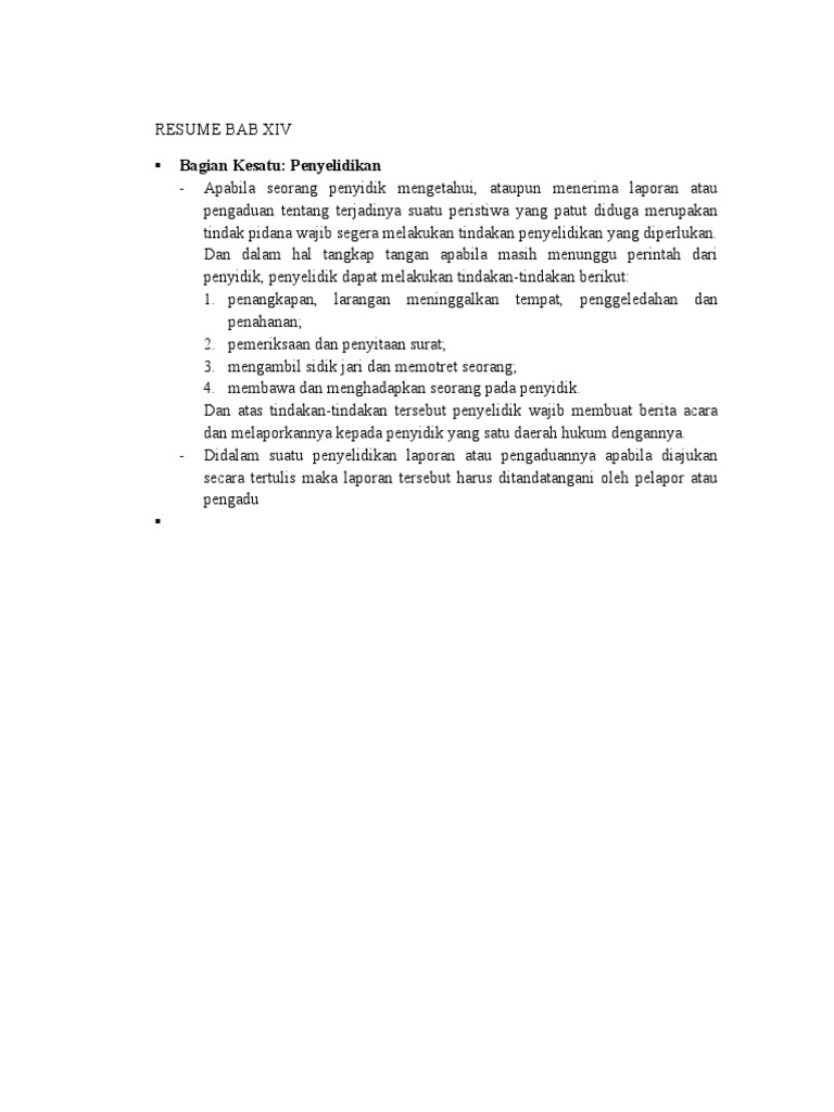 Resume Bab Xiv | PDF