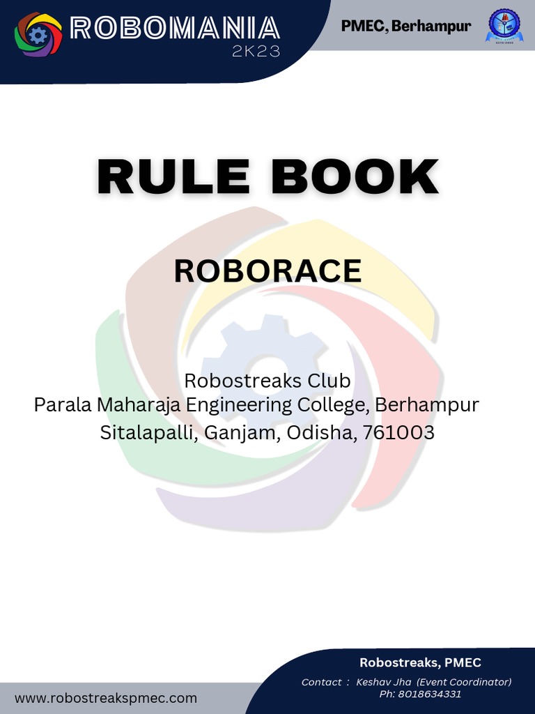 Roborace Rule Book | PDF | Electricity | Manufactured Goods