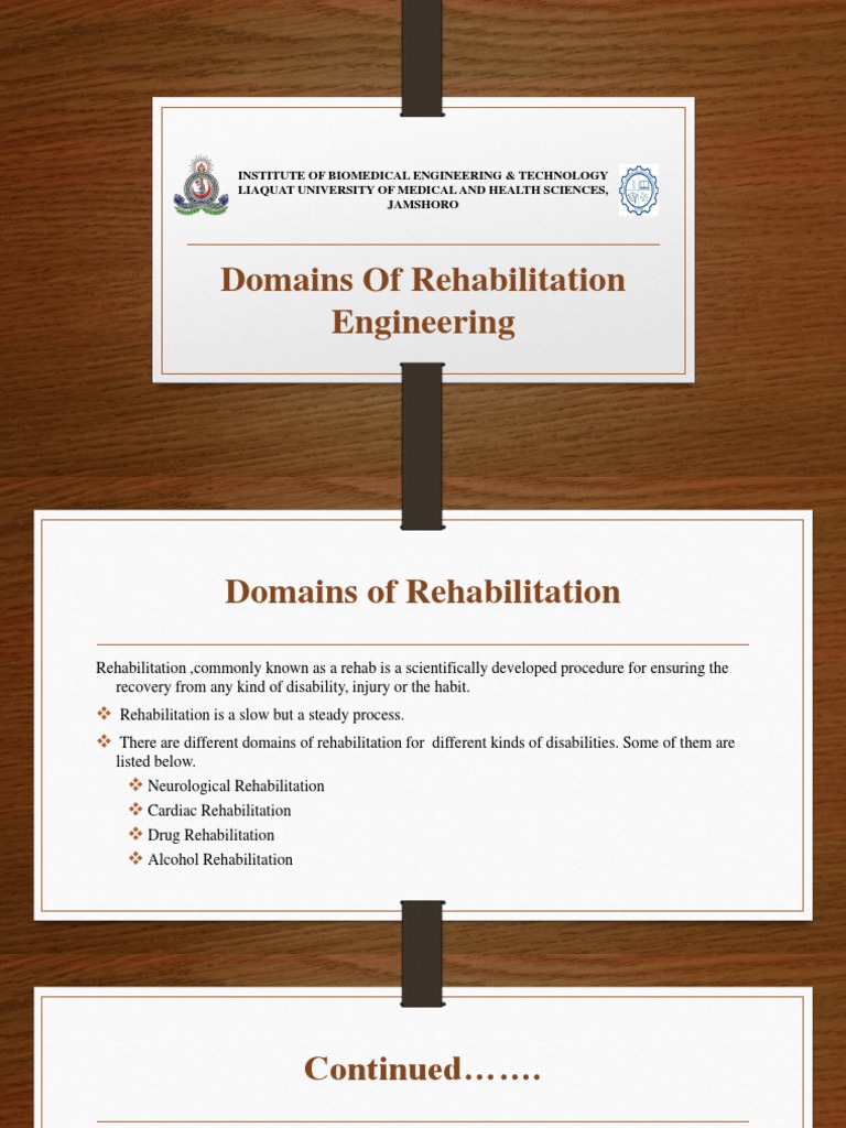Domains of Rehab | PDF | Drug Rehabilitation | Physical Therapy