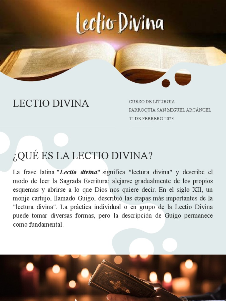 Guía de Lectio Divina en Liturgia | PDF