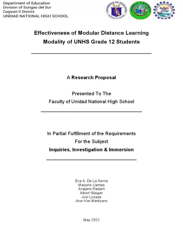 Research Proposal (Iii) | PDF | John Dewey | Learning