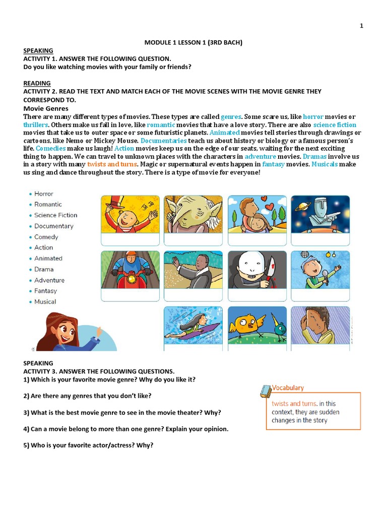 Module 1 Lesson 1 For 3RD Bach | PDF | Genre | Actor