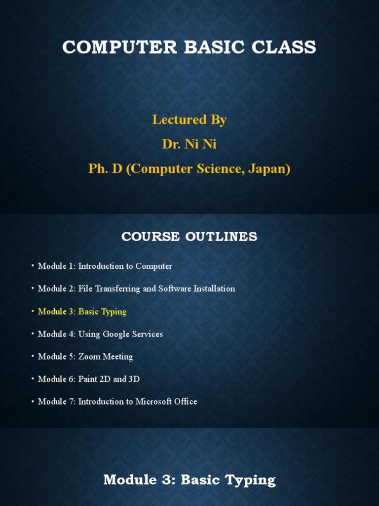 Lesson 5-6 Basic Typing | PDF