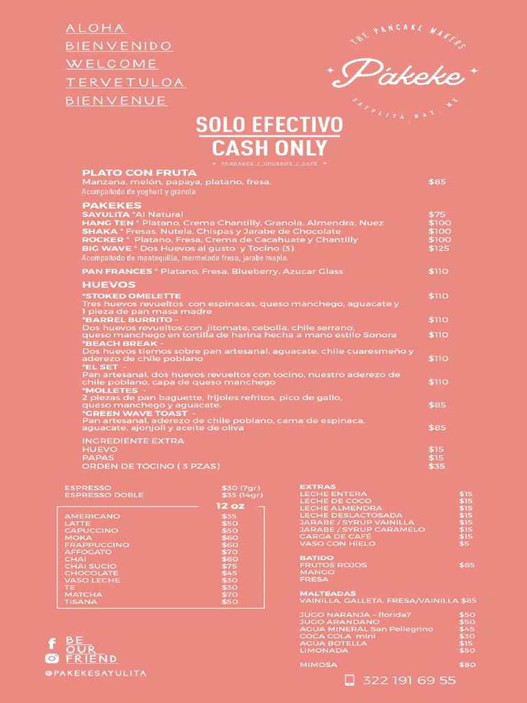 Menu PAKEKE WEB | PDF