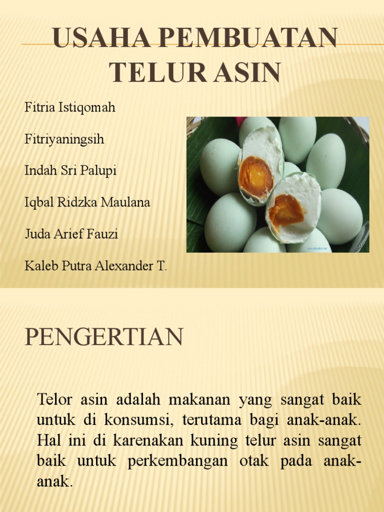 Usaha Pembuatan Telur Asin | PDF