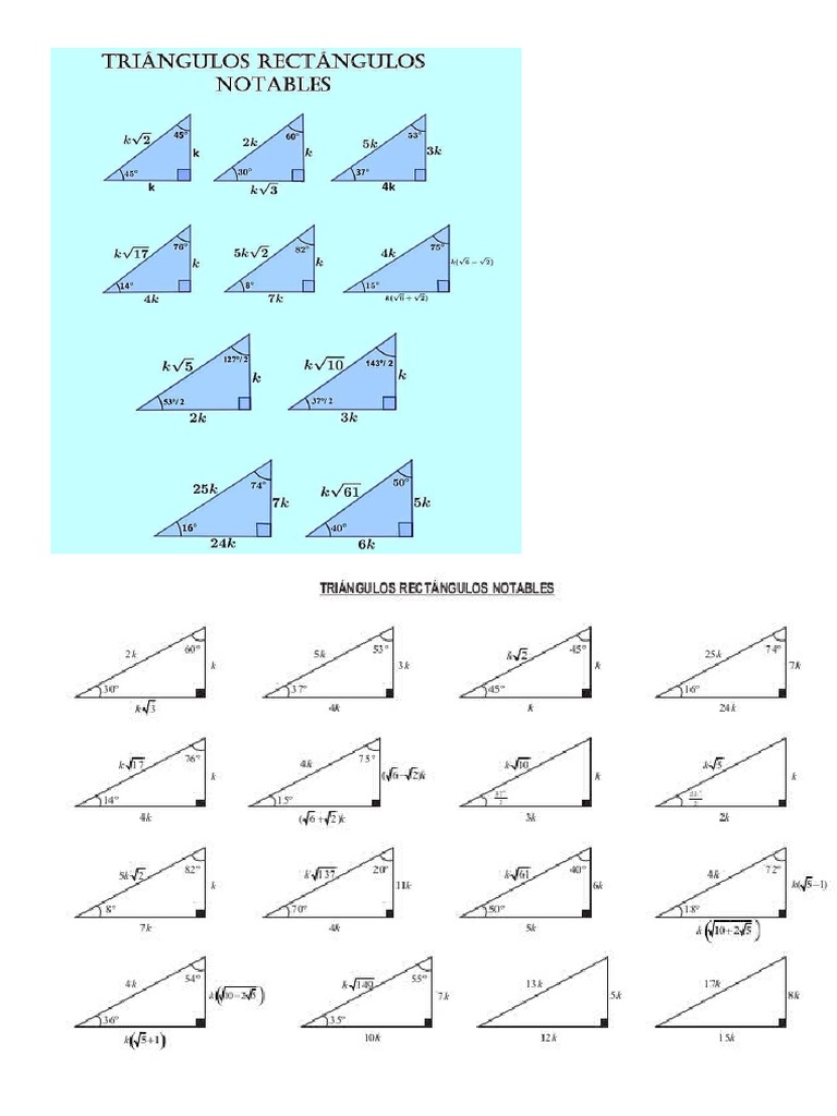 Triangulos Notables | PDF