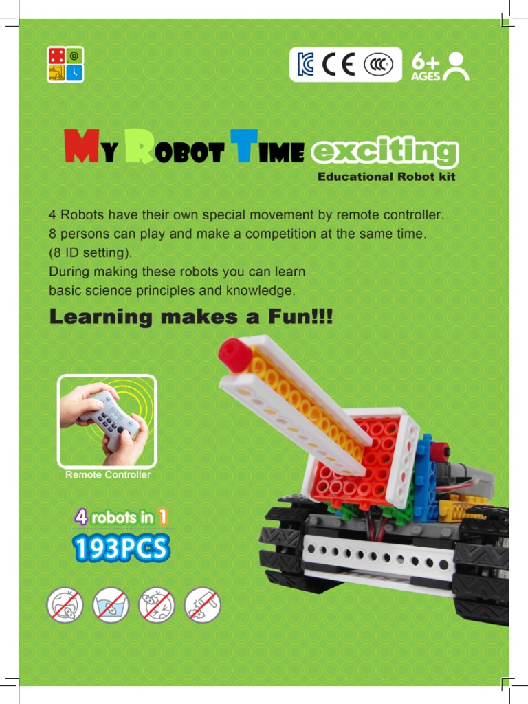 My Robot Time: Edutainment Kit Guide | PDF | Robot | Robotics