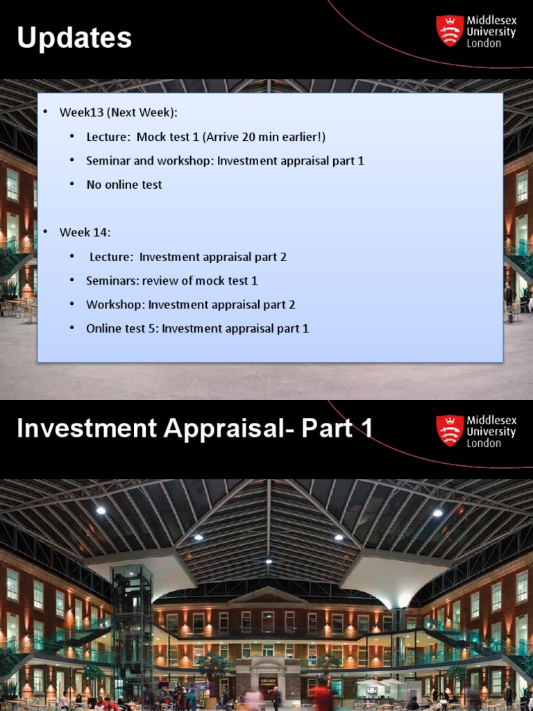 Investment Appraisal Techniques Overview | PDF | Finance & Money ...