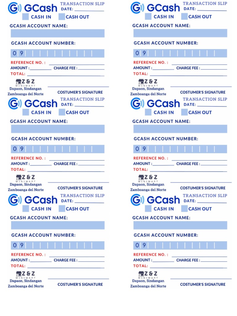 Gcash Template Legal | PDF