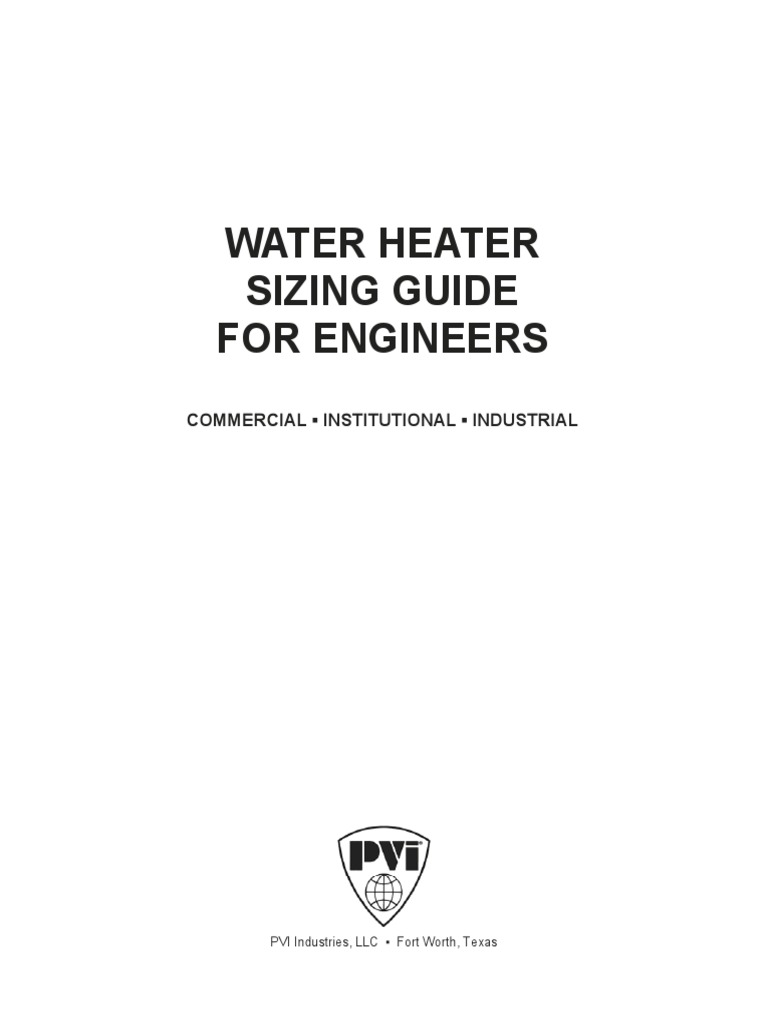 Hot Water Sizing Guide | PDF