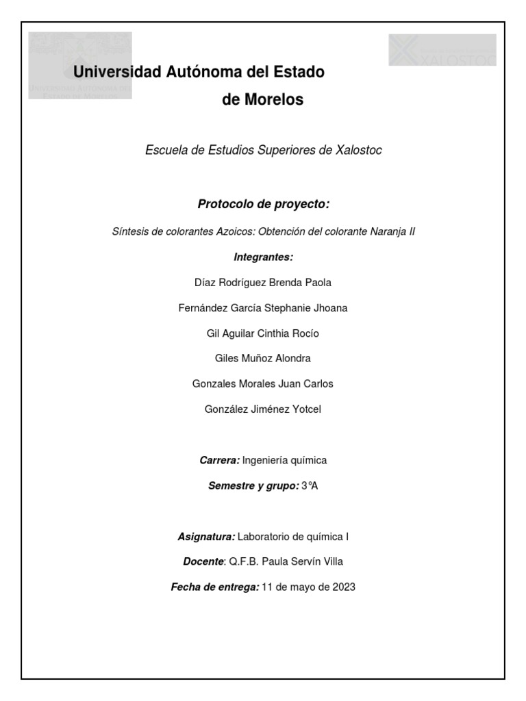 Sintesis Del Naranja II | PDF