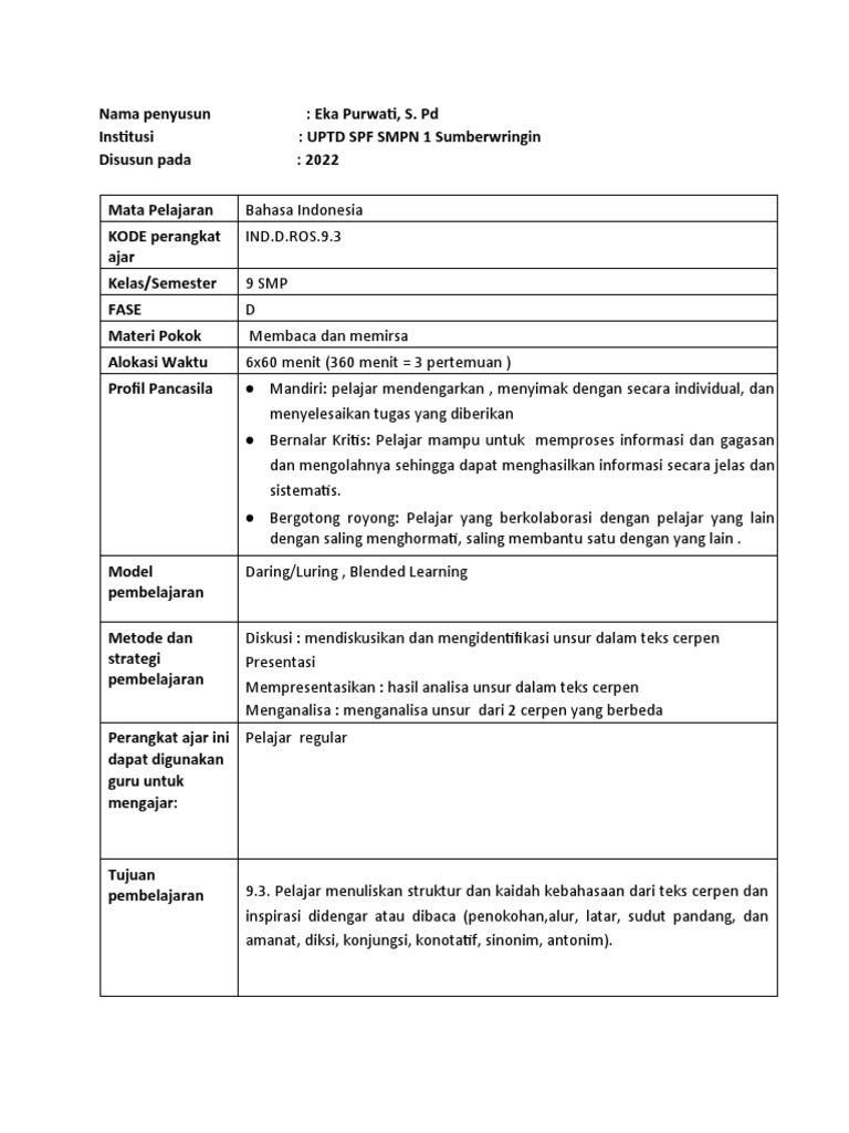 Modul Membaca Dan Memirsa Eka | PDF