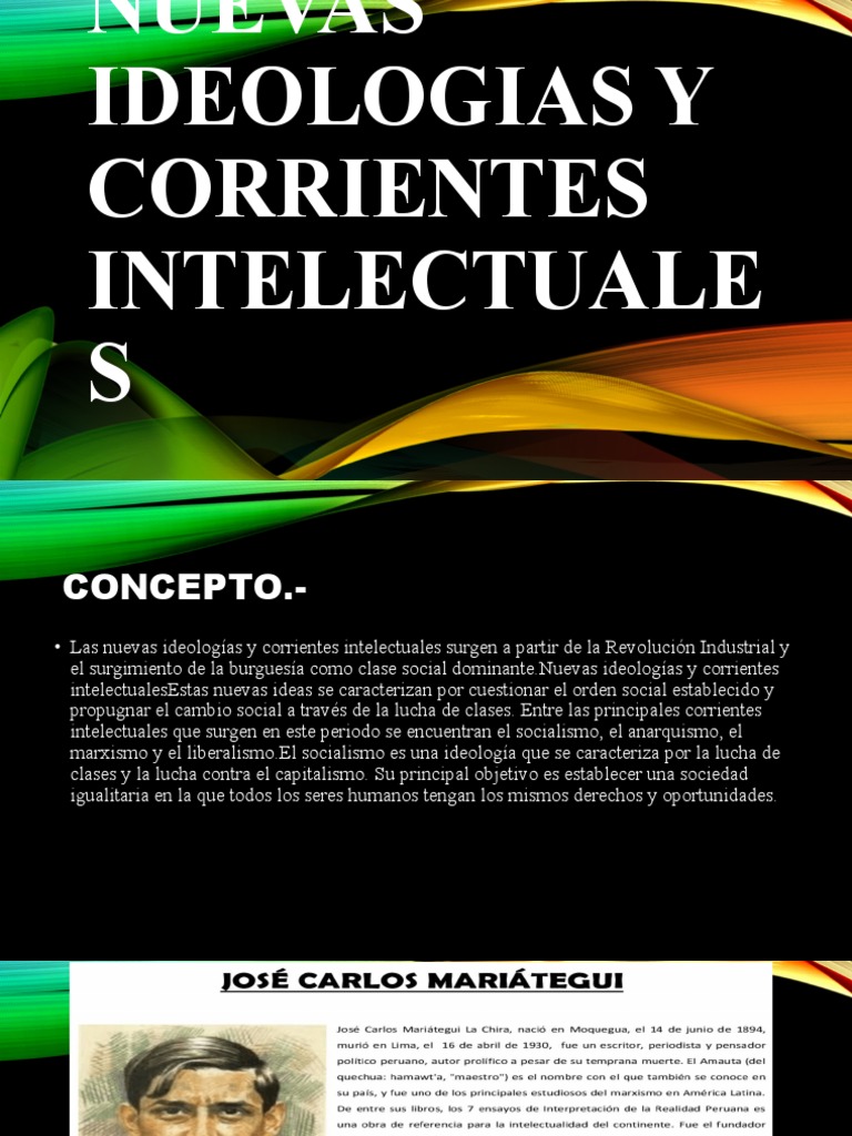 0-NUEVAS IDEOLOGIAS Y CORRIENTES INTELECTUALES | PDF