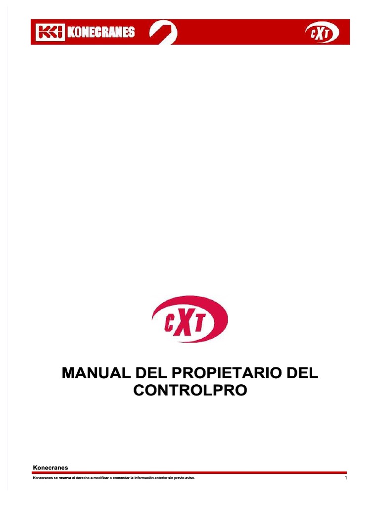 KONECRANES Control de Elevación | PDF
