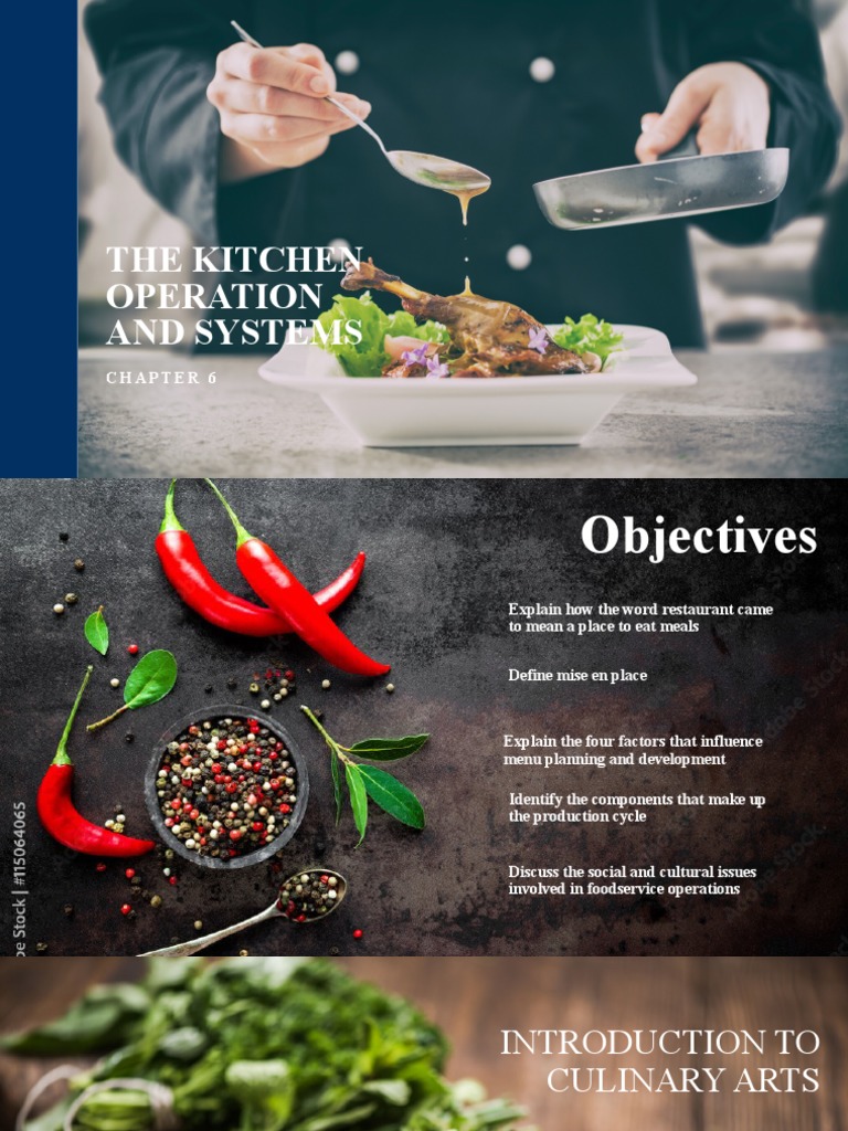 Chapter 6 - The Kitchen Operation and Systems | PDF | Menu | Restaurants