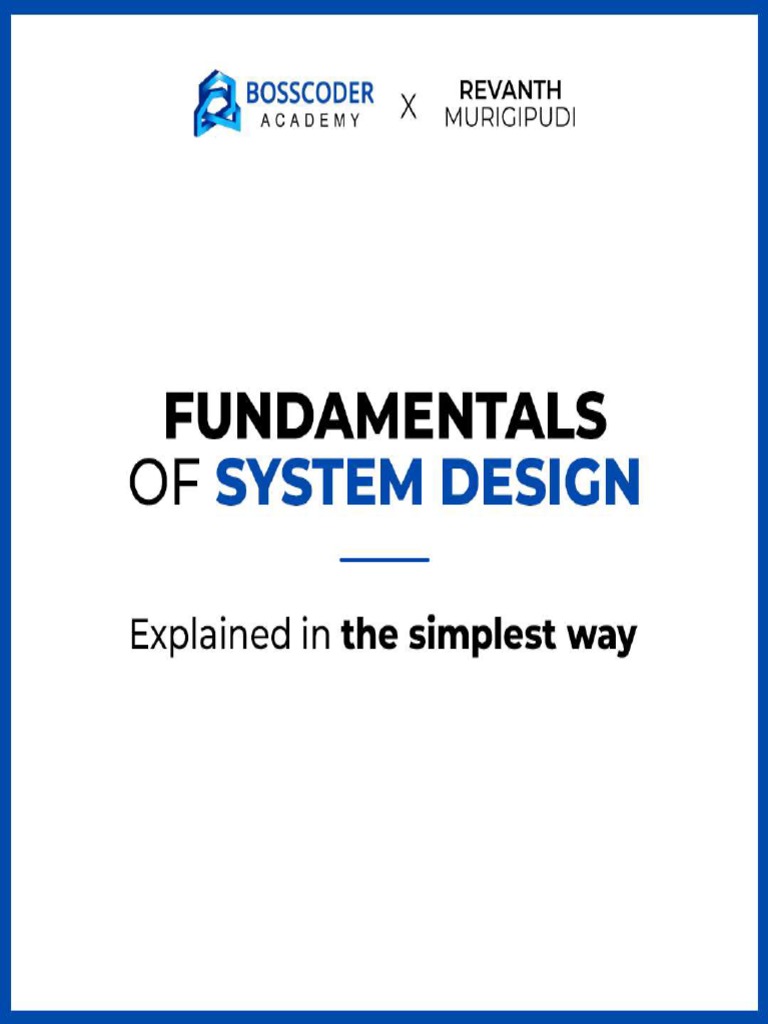 Fundamentals of System Design by Bosscoder | PDF