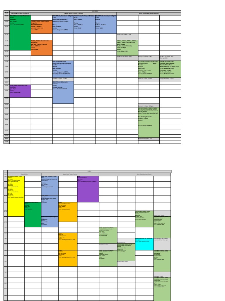 Hedberg Semester 2 2023 Draft Timetable STUDENTS 22 May 23 | PDF ...