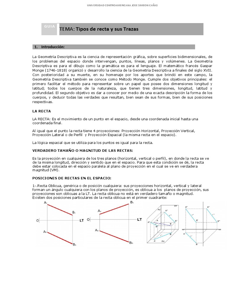 Rectas | PDF | Geometría | Perpendicular