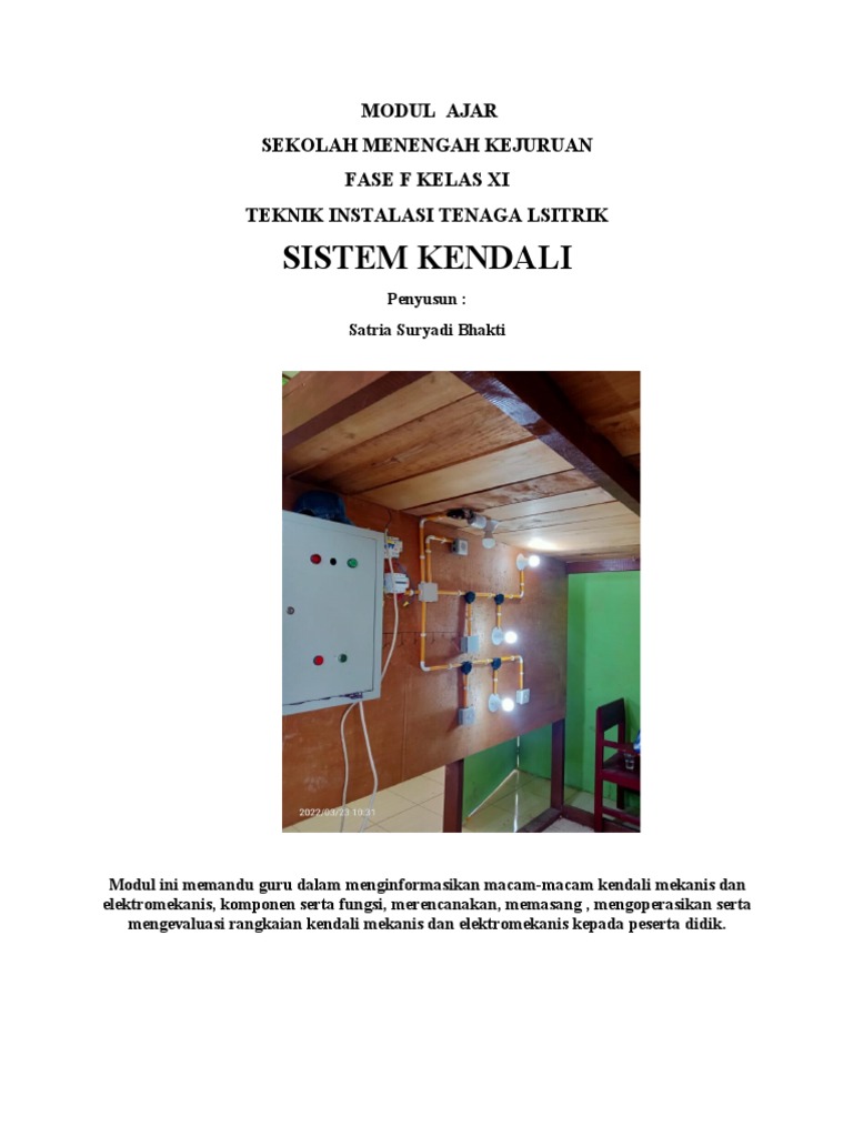 MODUL AJAR Pertemuan 1 (SISTEM KENDALI) | PDF