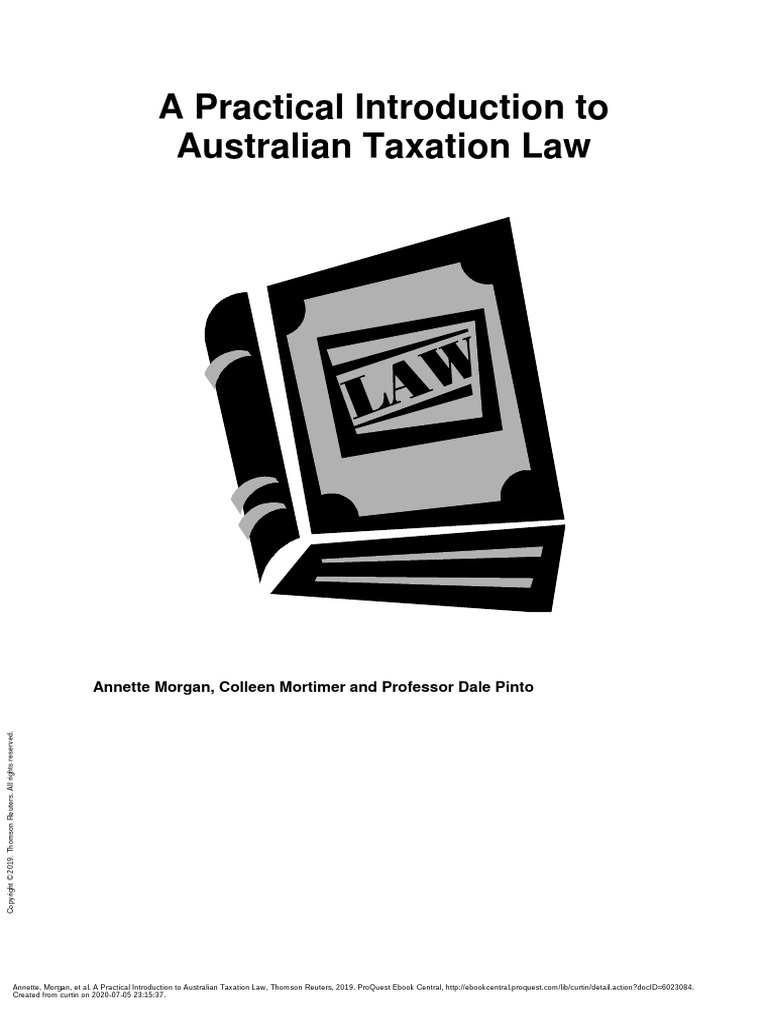 A Practical Introduction To Australian Taxation Pages 1 To 25 | PDF ...