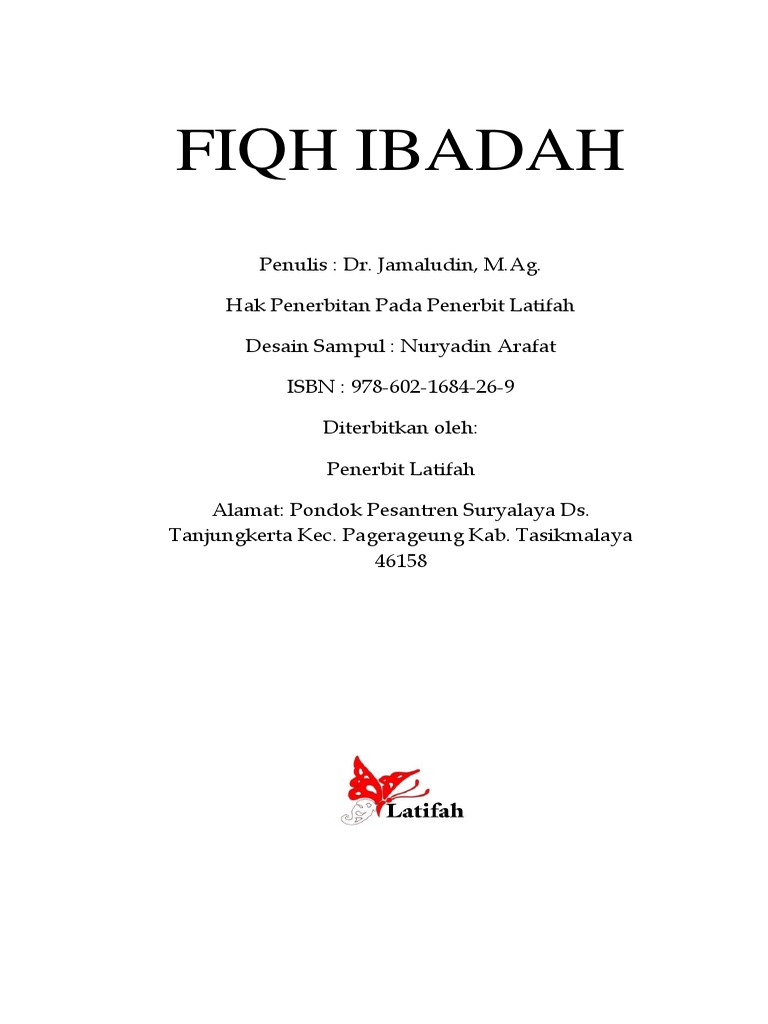 Buku Fiqh Ibadah 140921 | PDF | Ilmu Sosial