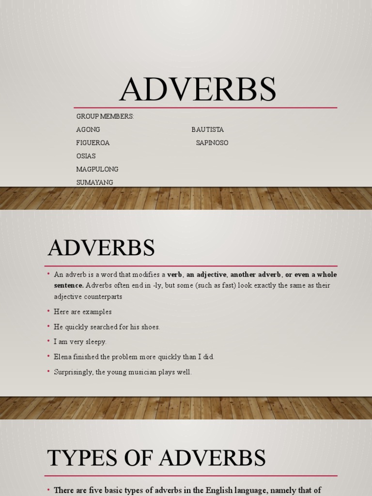 Adverbs | PDF | Adverb | Verb