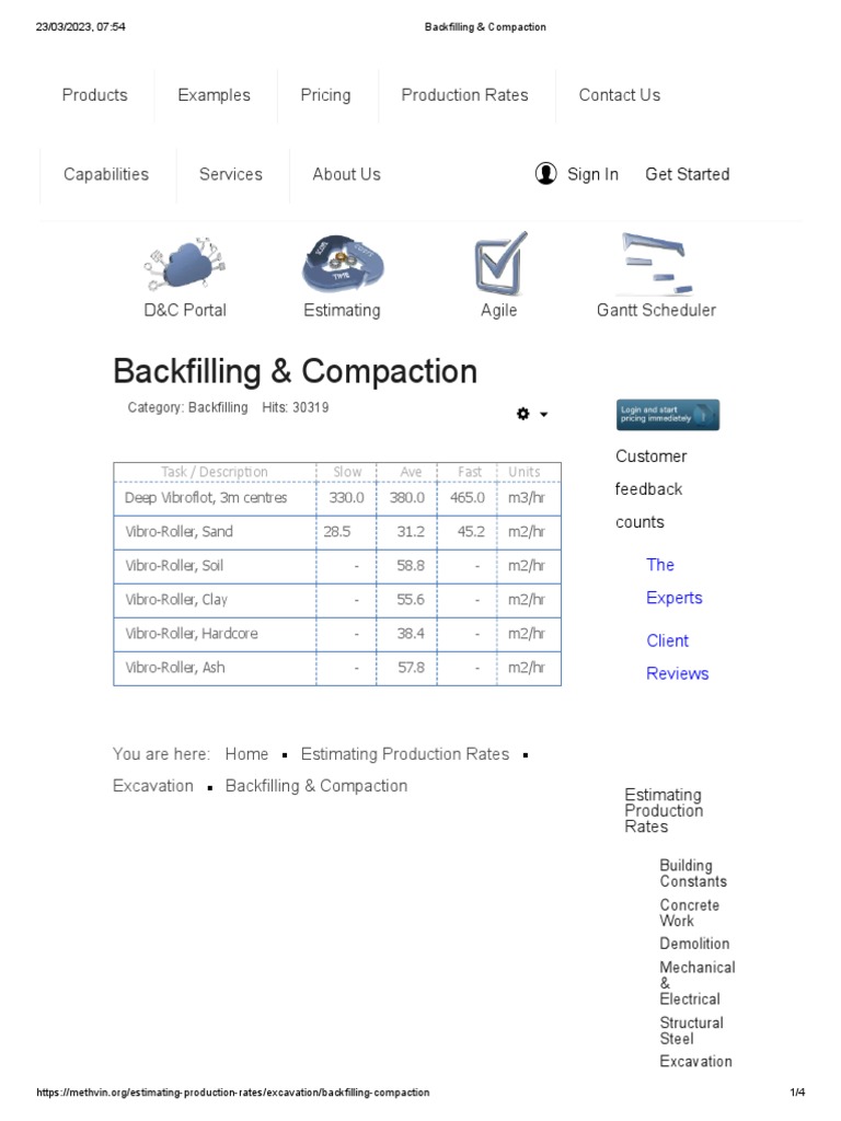 Backfilling & Compaction Productive Rate | PDF | Computer Science ...